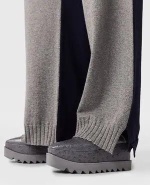 Stella McCartney Wide-leg Contrast Panel Trousers