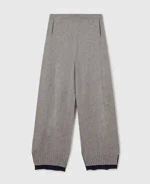 Stella McCartney Wide-leg Contrast Panel Trousers