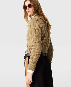 Stella McCartney Falabella Cable-knit Crewneck Jumper