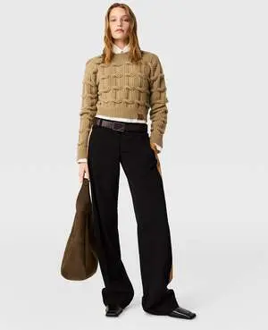 Stella McCartney Falabella Cable-knit Crewneck Jumper