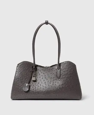 Stella McCartney Ryder Ostrich Laptop Tote