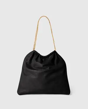 Stella McCartney Falabella Drawstring Shoulder Bag - Black