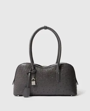 Stella McCartney Ryder Ostrich Shoulder Bag