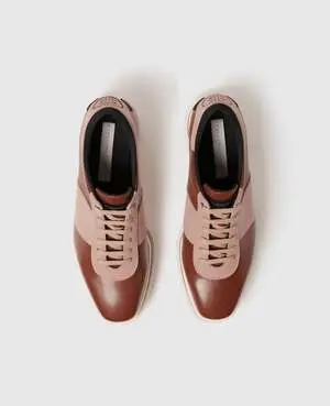 Stella McCartney Sneak-elyse Platform Trainers - Pecan/shell