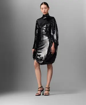 Stella McCartney Sequin Draped Mini Dress