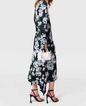 Stella McCartney Floral Mesh Midi Dress - Multicolor