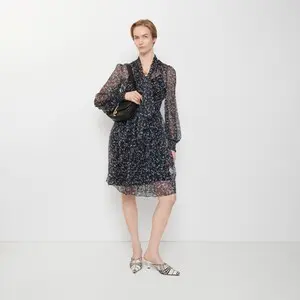 Burberry Floral Silk Creponne Dress
