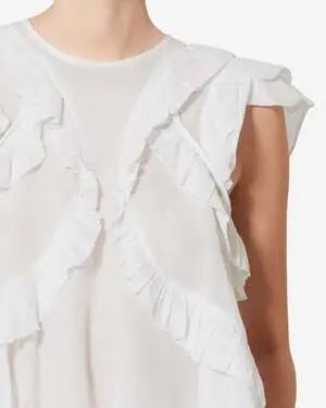 MARANT ETOILE Nalou Top - White