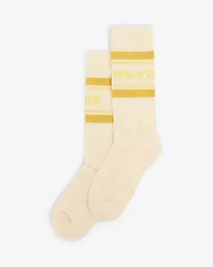Isabel Marant Donna Mid-calf Socks - Ecru/yellow