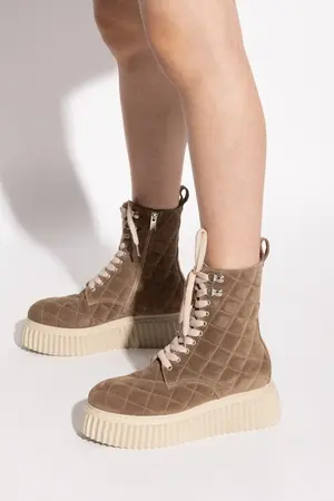 Agl Suede Platform Ankle Boots
