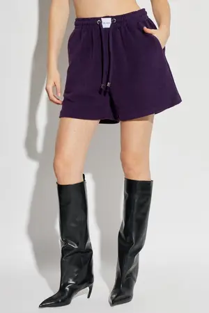 Attico Logo Shorts - Purple