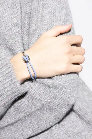 FERRAGAMO Bracelet With Engraved Logo - Light Blue