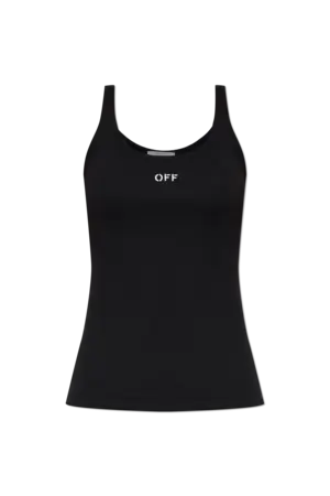 Off-White Ribbed Camisole Top