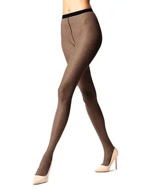 Wolford Mini Dot Tights - Black/black