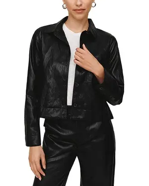 Bella Dahl Faux Leather Jacket - Black