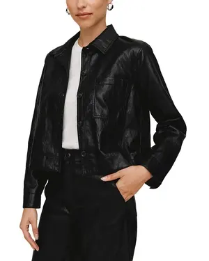 Bella Dahl Faux Leather Jacket - Black