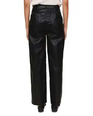 Bella Dahl Faux Leather Pants - Black