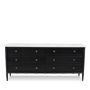 MOE'S HOME COLLECTION Eleanor 6 Drawer Dresser - Black