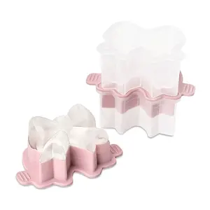 TOVOLO Fancy Bow Craft Ice Mold, Set Of 2 - Pink Sorbe