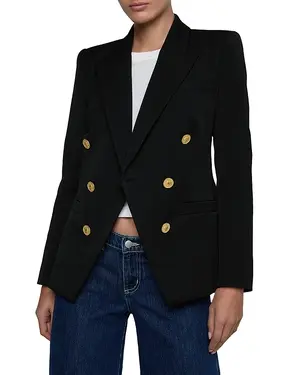L'Agence Kyomi Double Breasted Blazer - Midnight
