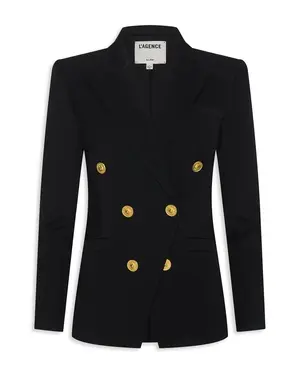 L'Agence Kyomi Double Breasted Blazer - Midnight