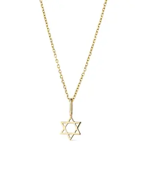 ANA LUISA Star Of David Necklace - Gold