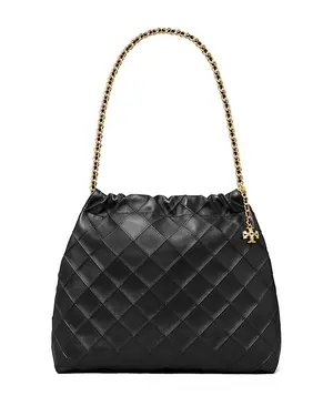 Tory Burch Fleming Hobo Bag - Black/gold