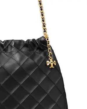 Tory Burch Fleming Hobo Bag - Black/gold