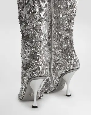 Dolce & Gabbana Sequin Embellished Boots