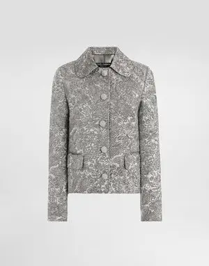 Dolce & Gabbana Floral Jacquard Single-breasted Jacket