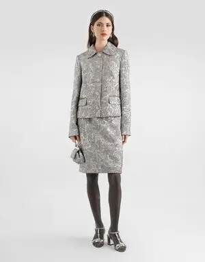 Dolce & Gabbana Floral Jacquard Single-breasted Jacket