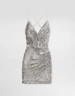 Dolce & Gabbana Sequin Dress - Silver