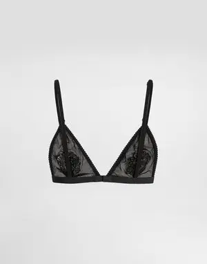 Dolce & Gabbana Tulle And Lace Bra