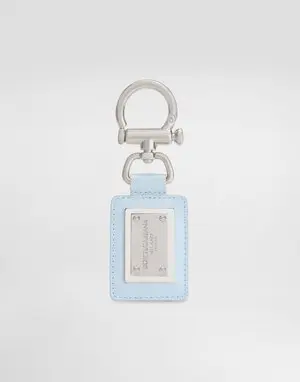 Dolce & Gabbana Smooth Calfskin Keyring - Azure