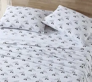Eddie Bauer Dog Friends White Cotton King Sheet Set
