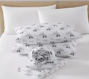 Eddie Bauer Dog Friends White Cotton Full Sheet Set