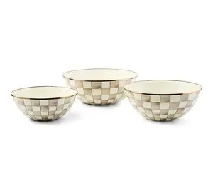 MACKENZIE-CHILDS Set Of 3 Mixing Bowls - One-color