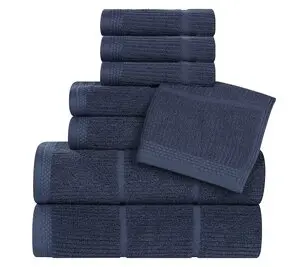 SUPERIOR Milo Cotton Blend Solid 8-piece Towel Et - One-color