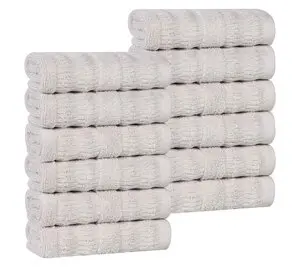 SUPERIOR Mika Cotton Blend Solid Face Towel Set - One-color