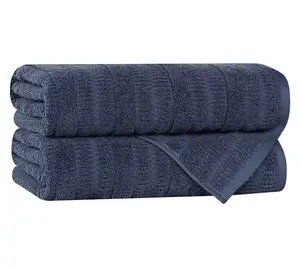 SUPERIOR Mika Cotton Blend Solid Bath Towel Set - One-color