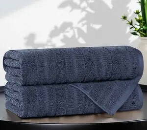 SUPERIOR Mika Cotton Blend Solid Bath Towel Set