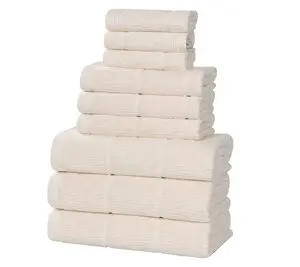 SUPERIOR Milo Cotton Blend Solid 9-piece Towel Et - One-color