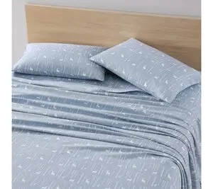 Eddie Bauer Birch Forest Blue Cotton Full Sheet Set