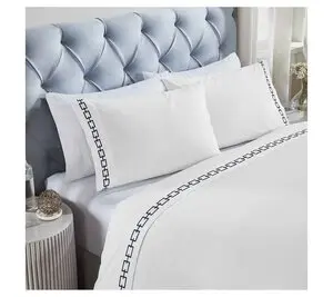 SUPERIOR Chain Links Cotton Sheet Set, Cal/king - One-color