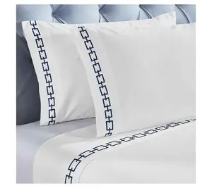SUPERIOR Chain Links Cotton Sheet Set, Cal/king