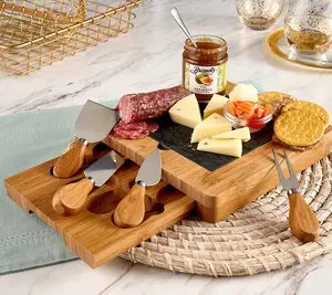 SERGIO'S 9-pc Mini Charcuterie Set W/ Cheese & Salami - One-color