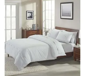 SUPERIOR Gina Organic Cotton Duvet Cover, Full/ Queen - One-color