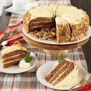 DELIZIOSO DESSERTS Sh12/8 10 6lb Three Layercarrot Cake - One-color
