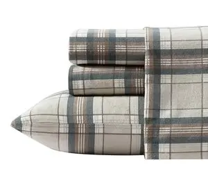 Eddie Bauer Edgewood Plaid Green Cotton Full Sh Eet Set - One-color