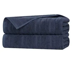 SUPERIOR Mika Cotton Blend Solid Towel 2-piece Et - One-color